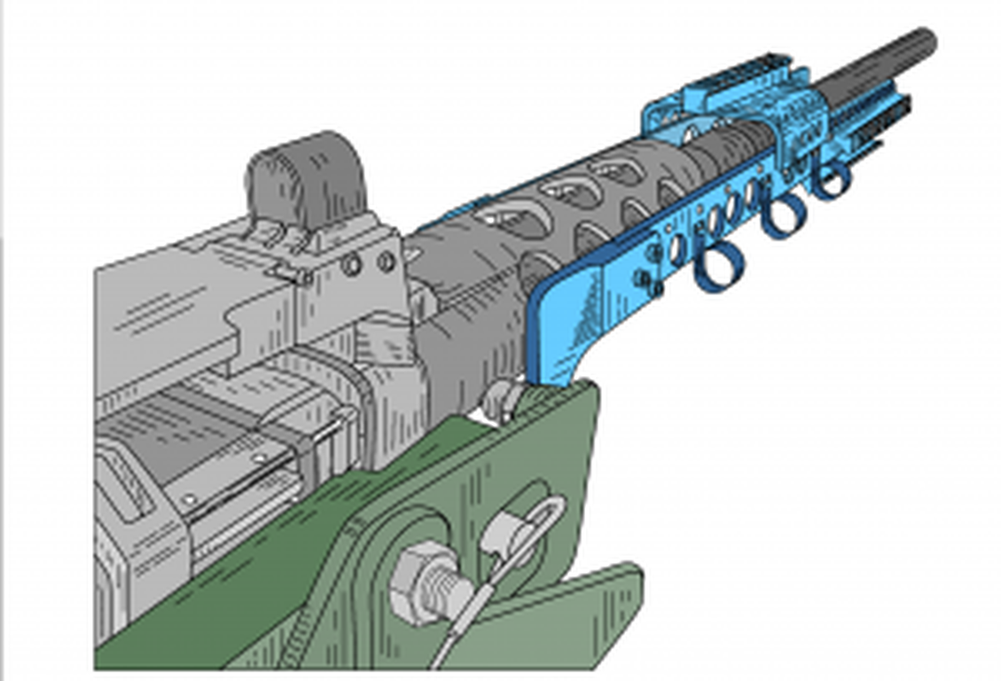 Heavy weapon cradle mount rail system provides a secure platform for ...