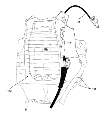 Body armor cooling system with integrated hydration bladder | TechLink